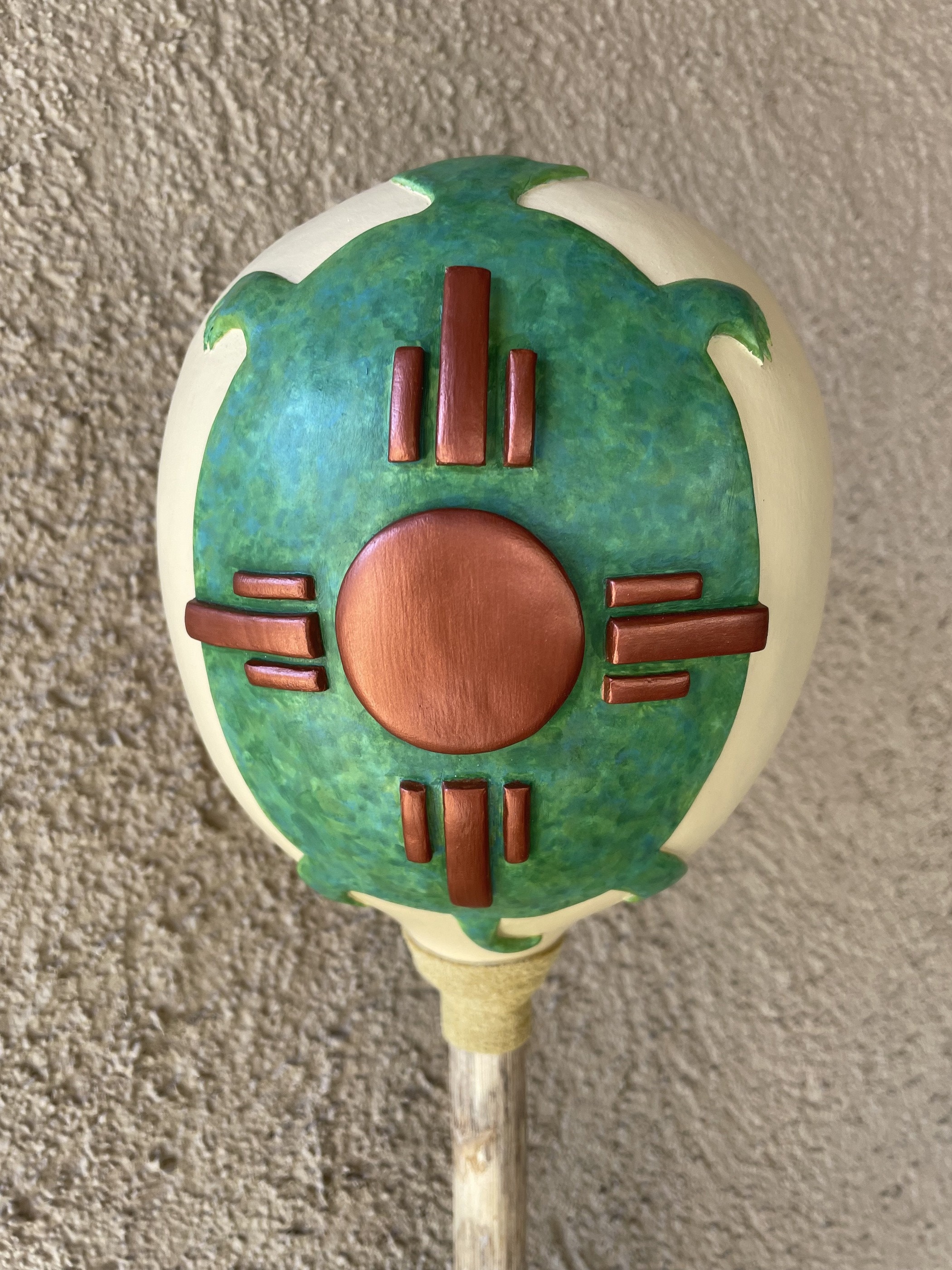 The Turtle Speaks Native American Inspired Large Gourd Ceremonial ...