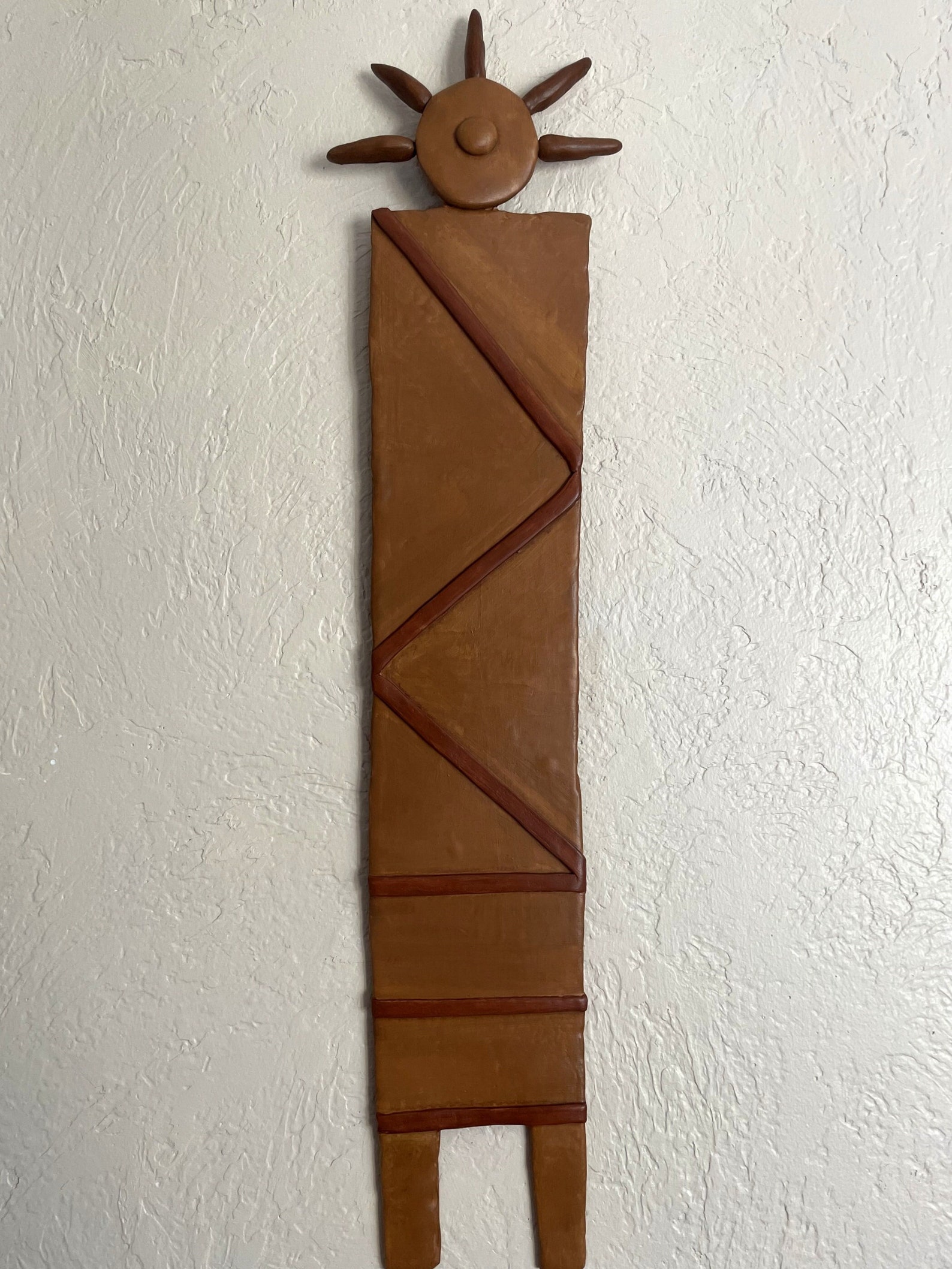 Southwestern Petroglyph shaman in Clay - Etsy