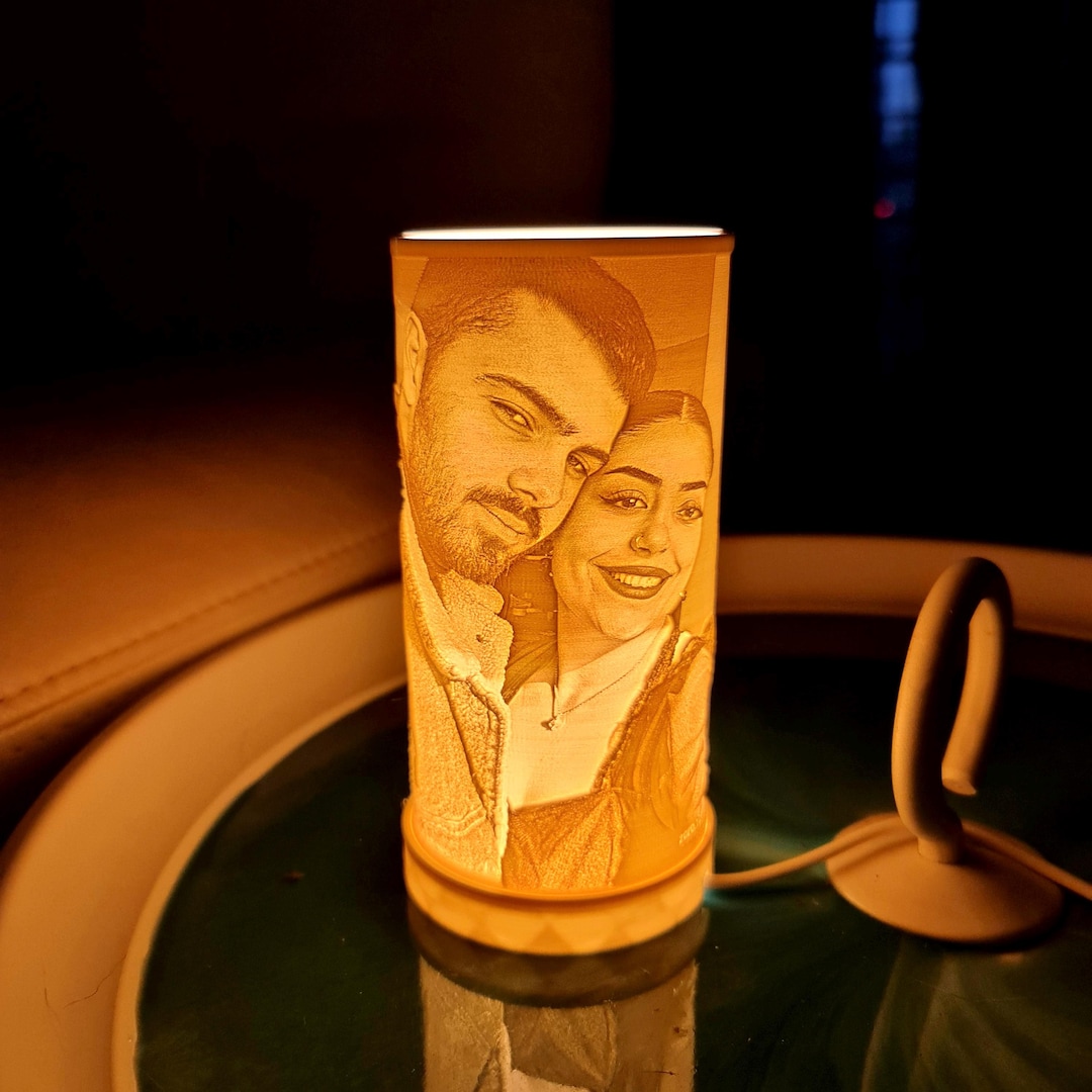 Cylinder 3d-printed Lithophane Lamp - Etsy