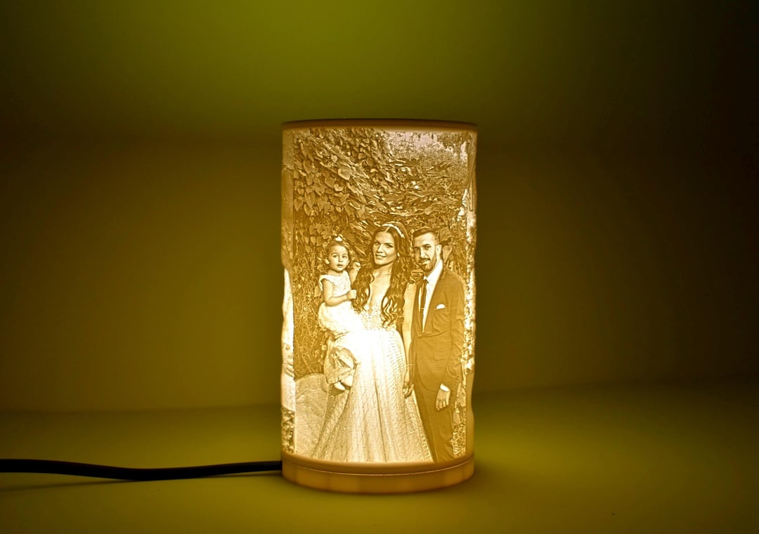 Big Cylinder 3d-printed Lithophane Lamp - Etsy