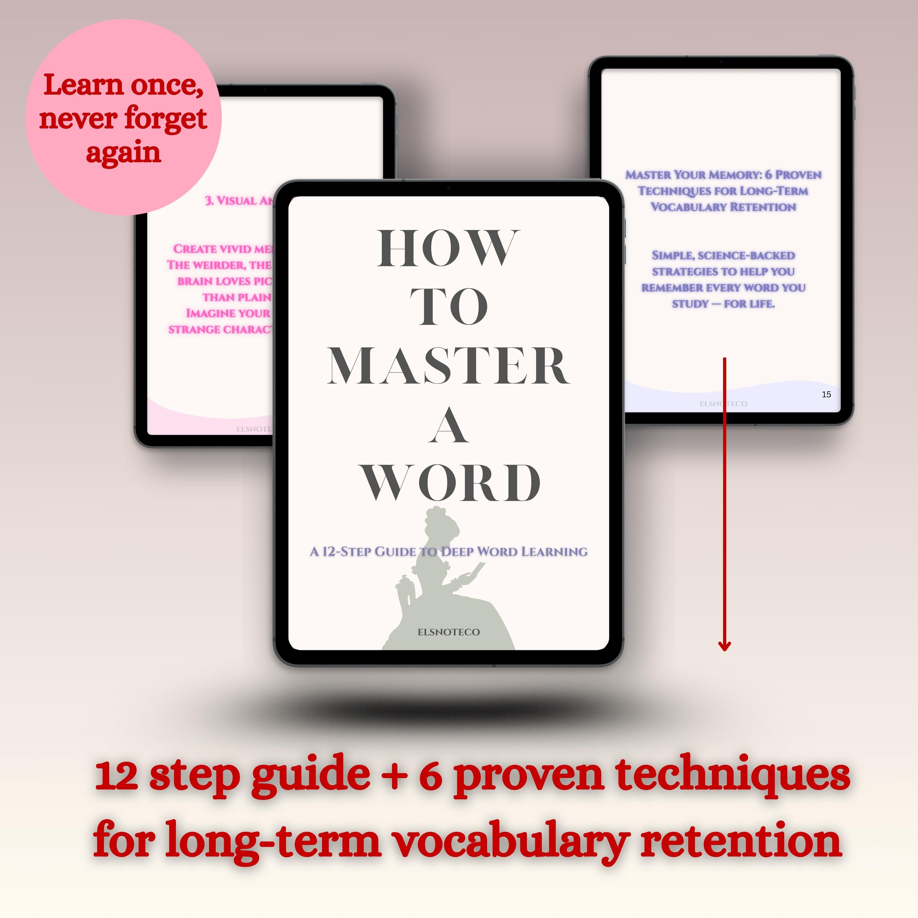 Language Learning Vocabulary Pack – Printable Language Learning ...