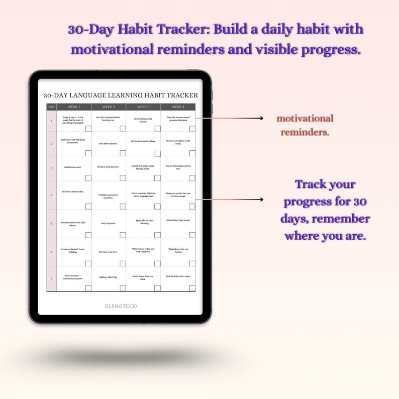 Language Learning Vocabulary Pack – Printable Language Learning ...