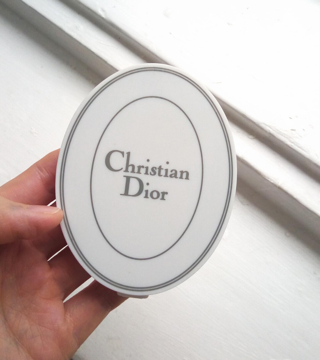 DIOR Vintage Pocket Mirror 90s Christian Dior Mirror / Vtg White ...