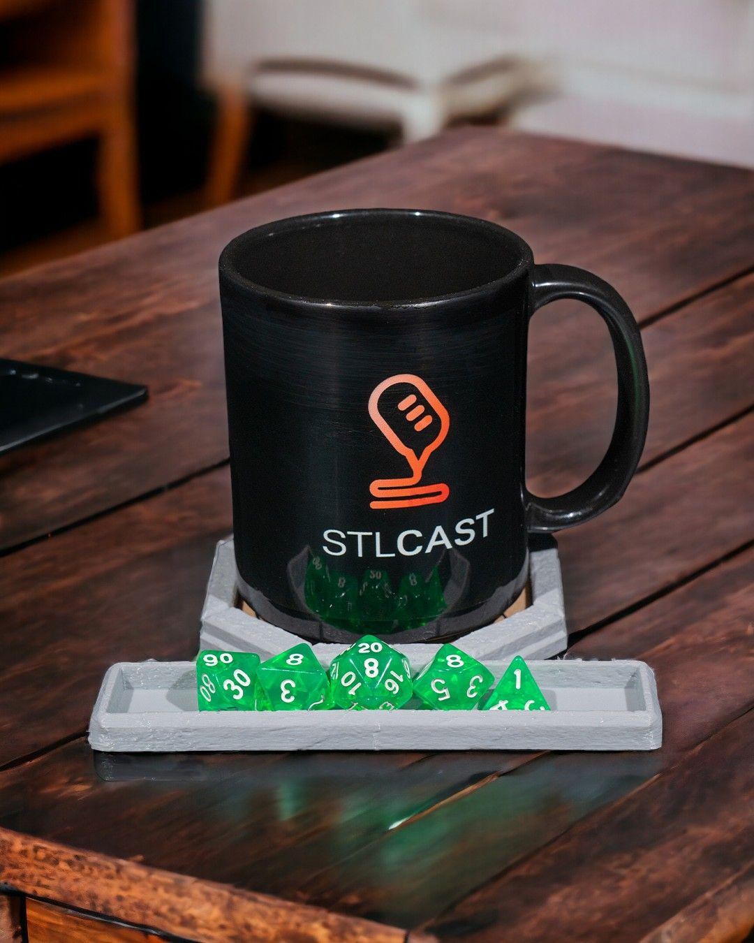 Dnd 3D Printed Coasters | Dice & Drink Coasters for Tabletop Games ...