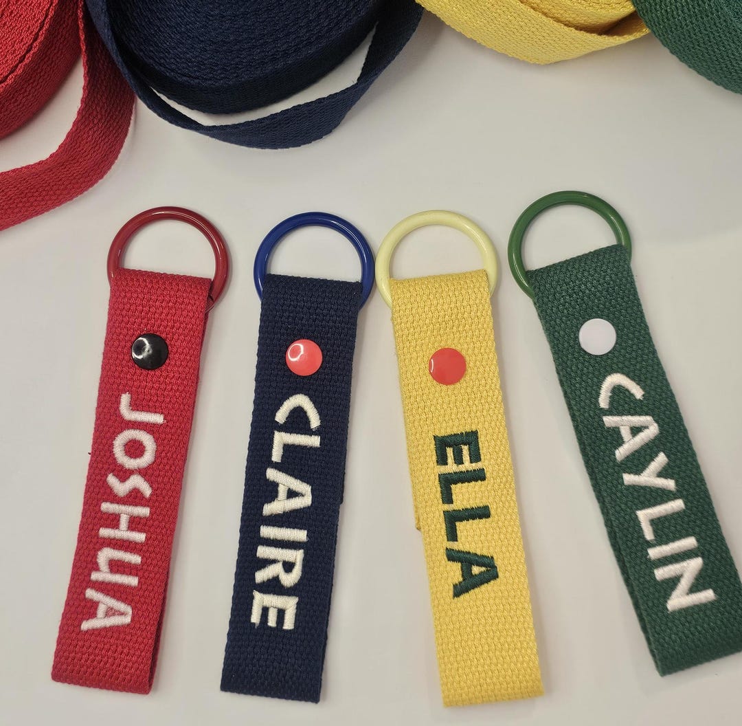 Personalized Embroidery Name Tag, Custom Name Tag, School Bag Name Tag ...