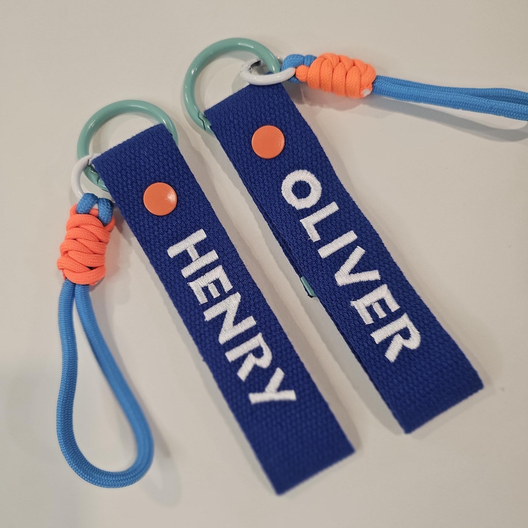 Personalized Embroidery Name Tag, Custom Name Tag, School Bag Name Tag ...