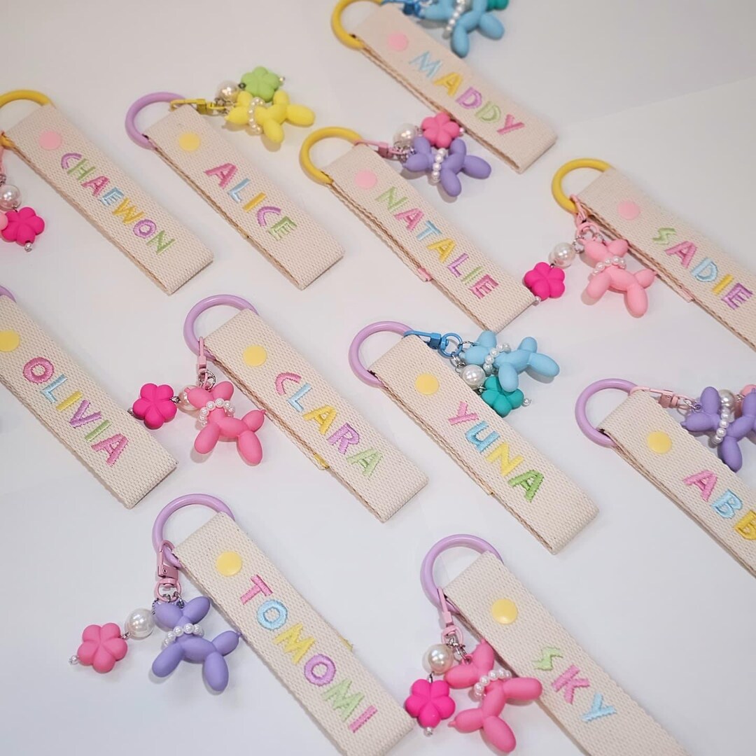 Personalized Name Tag, Custom Name Tag, Embroidery Bag Name Tag, Kids ...