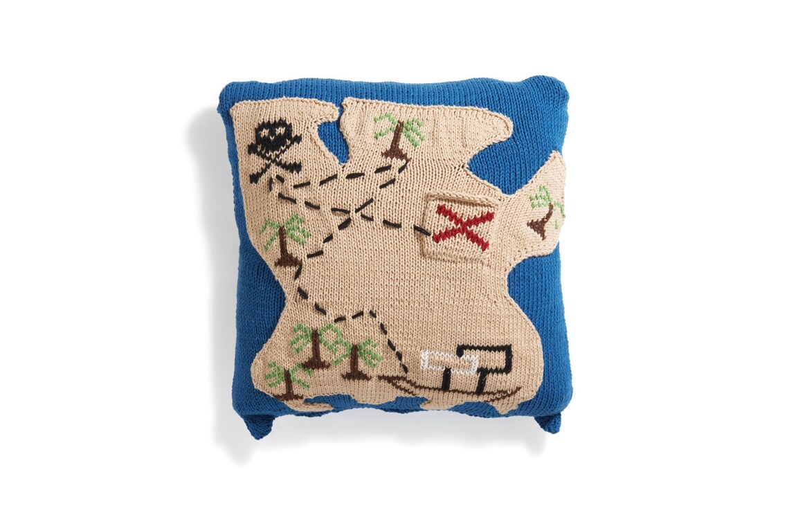 Pirate Tooth Pillow, x Marks the Spot PDF Knitting Pattern - Etsy