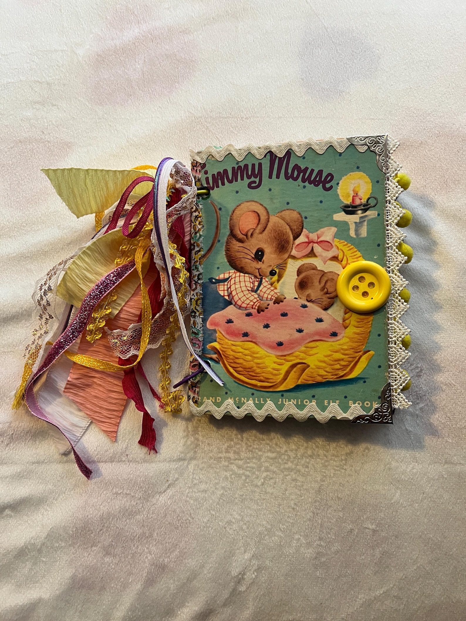 Vintage Junior Elf Junk Journal Timmy Mouse - Etsy