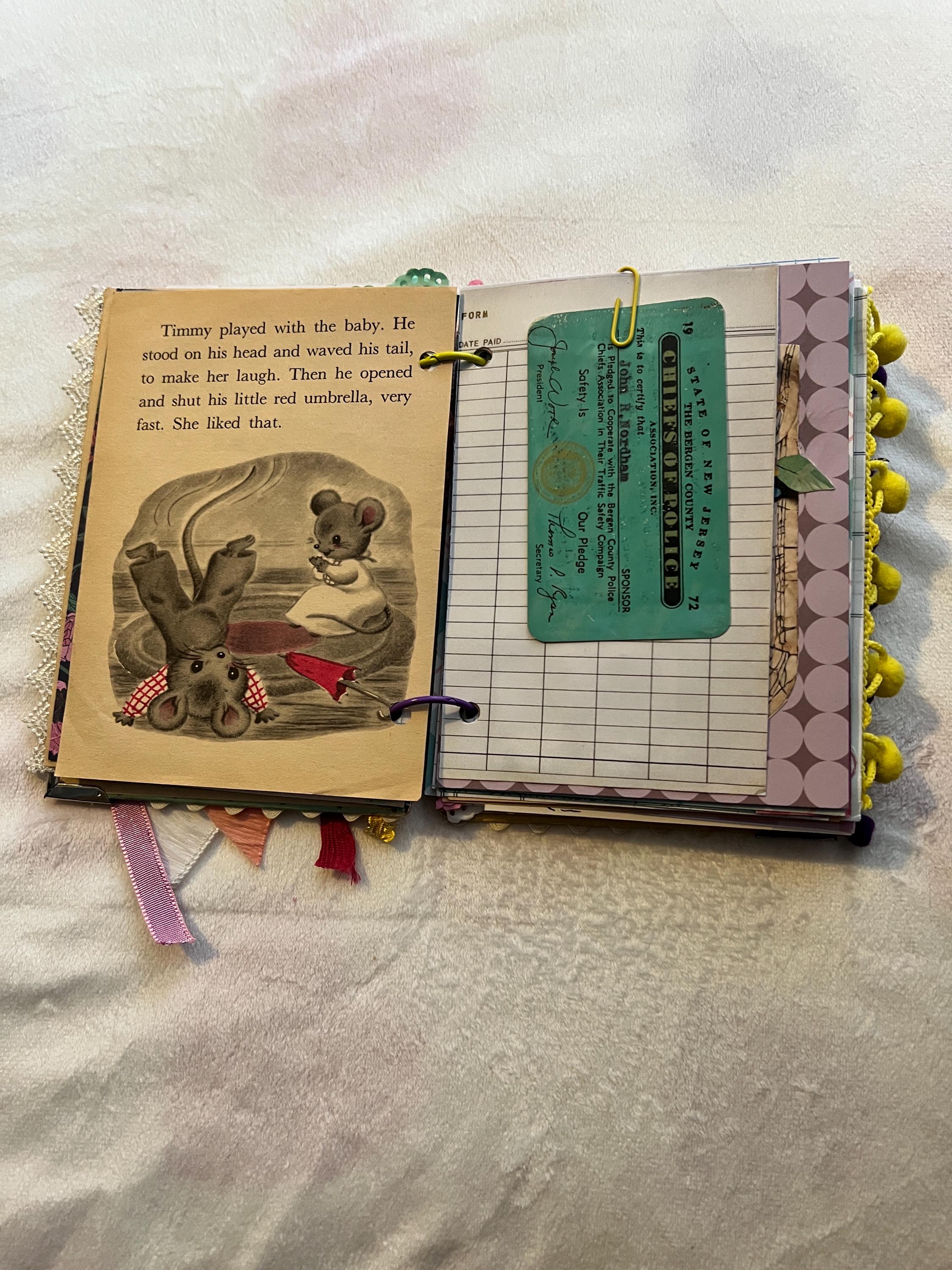 Vintage Junior Elf Junk Journal Timmy Mouse - Etsy