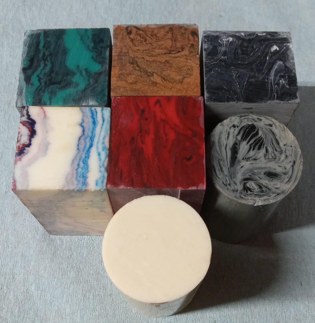 7 Piece Premium Bottle Stopper Polygem Blanks Turning Spindle Wood ...