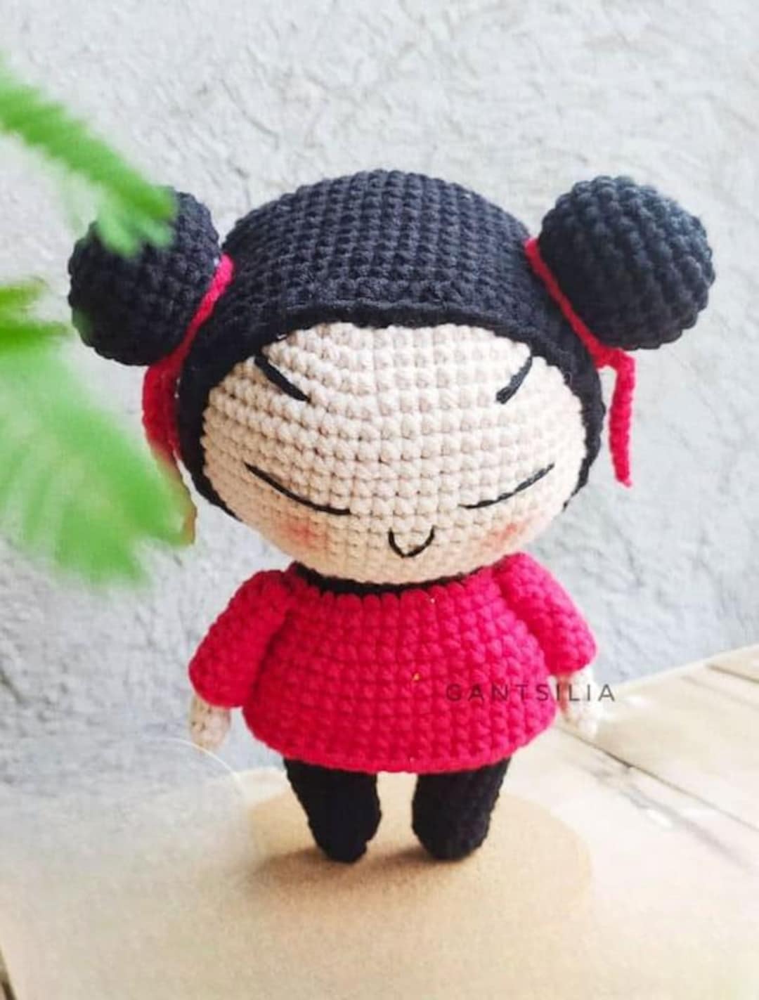 Crochet Pucca Girl Doll Amigurumi Pattern DIY Soft Toy Tutorial for ...