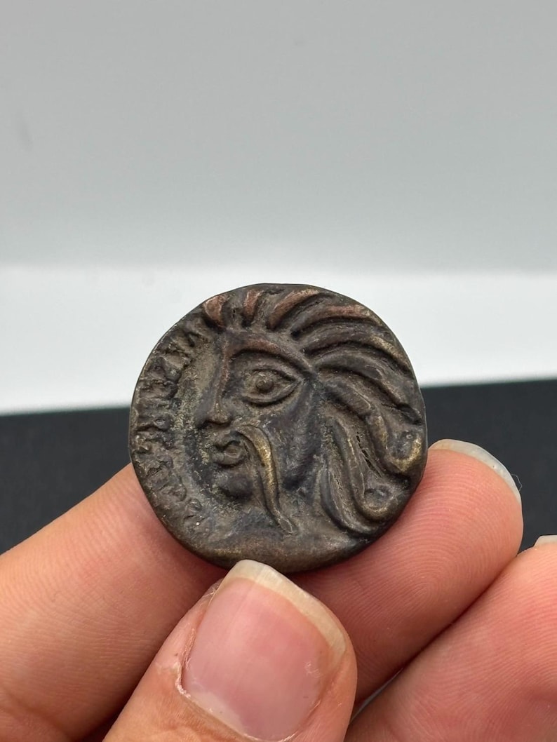 Rare Museum Quality Ancient Roman King Bronze Unique Coin - Etsy