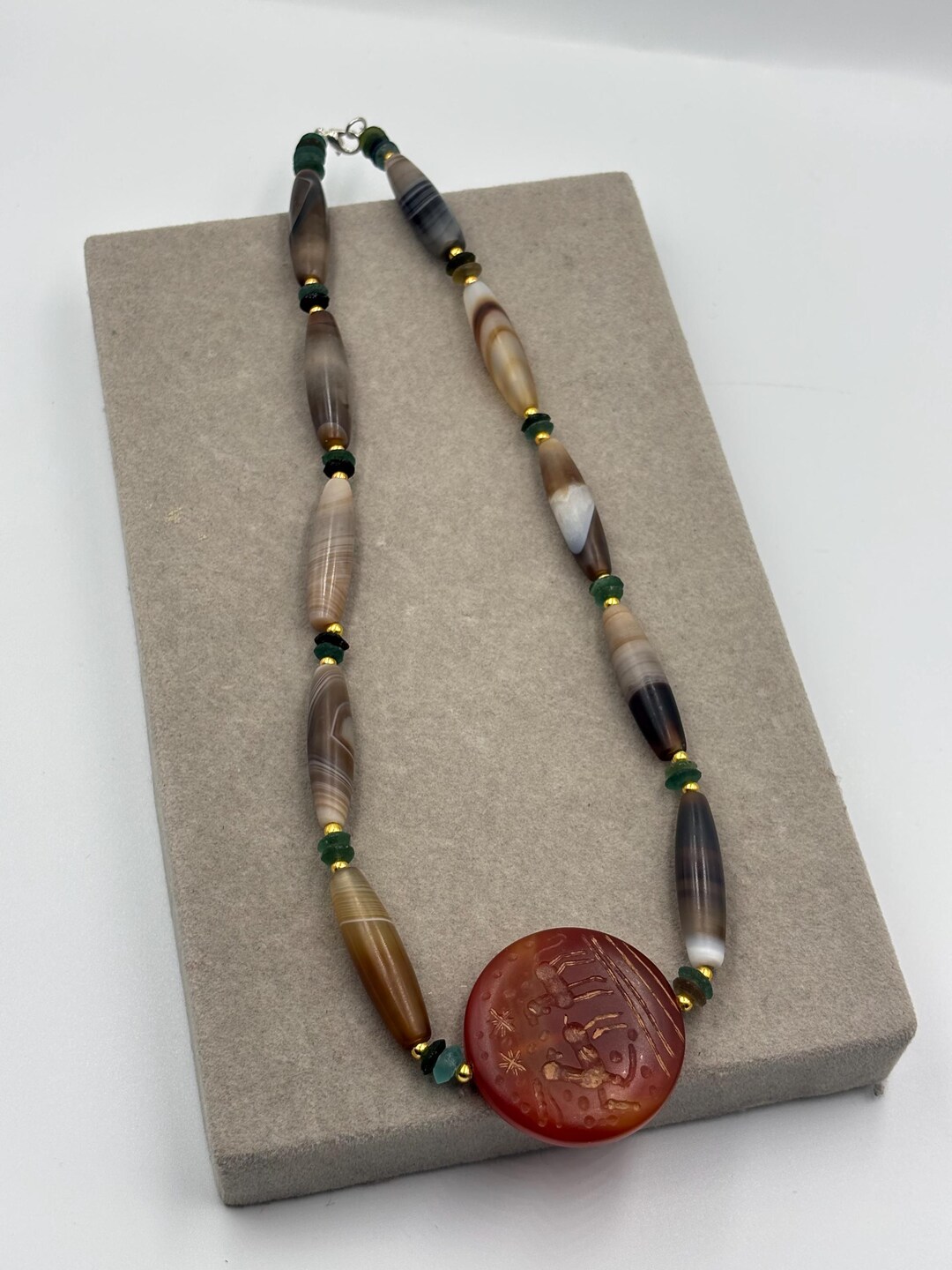 Genuine Ancient Roman Two Sided Unique Animal Intaglio Agate With a ...
