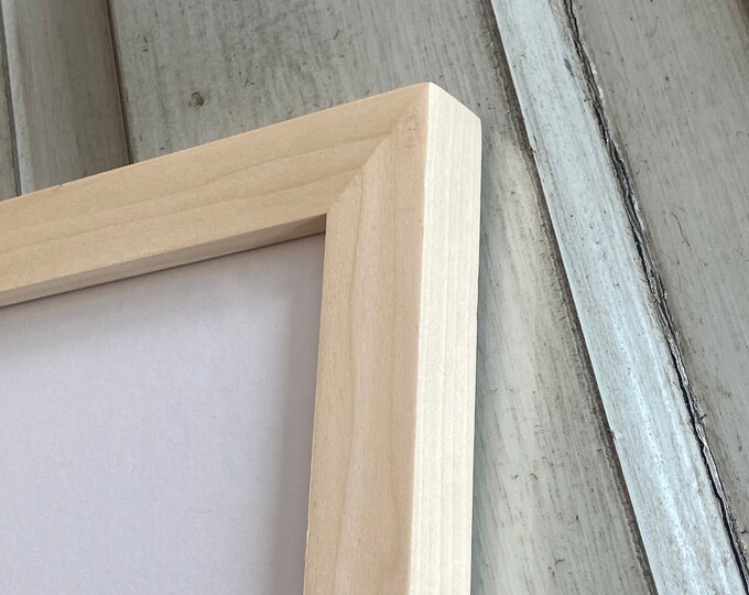 Natural WALNUT Picture Frame in 1x1 Flat Style Choose Size: - Etsy