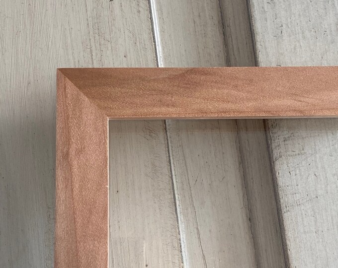 Natural WALNUT Picture Frame in 1x1 Flat Style Choose Size: - Etsy