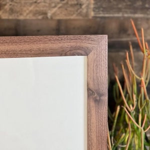 Solid Natural WALNUT Wood Picture Frame 1.5" Wide Style Choose Your ...