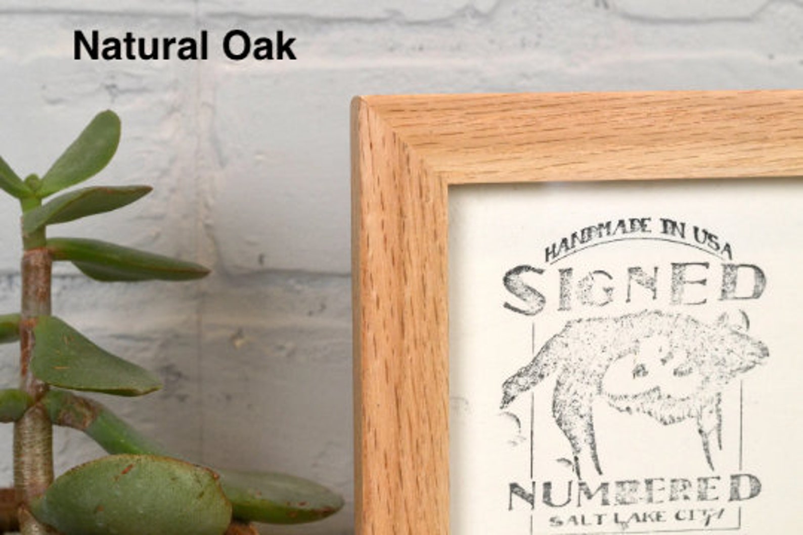 Panoramic Picture Frame in 1x1 Flat Style and Solid Natural - Etsy