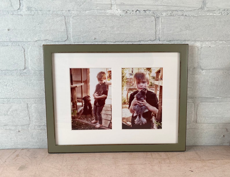 9x12 Picture Frame Mat Windows Fit 2 4x6 Photos in Peewee - Etsy