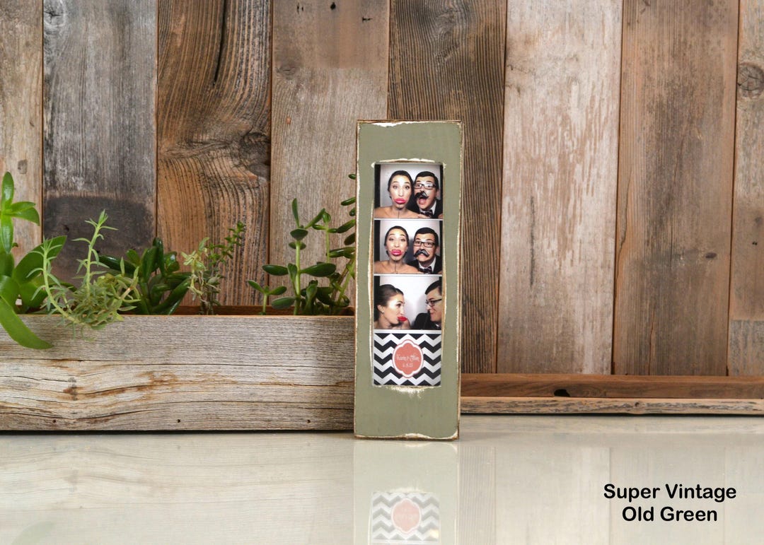 Photo Booth Frame for 2 X 6 Picture Strip in Vintage COLOR of YOUR ...