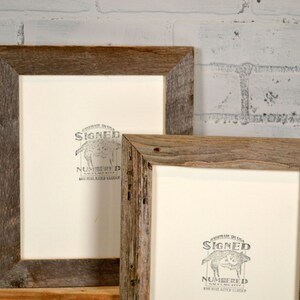 Rustic Natural Reclaimed Cedar Wood Picture Frame Choose - Etsy UK