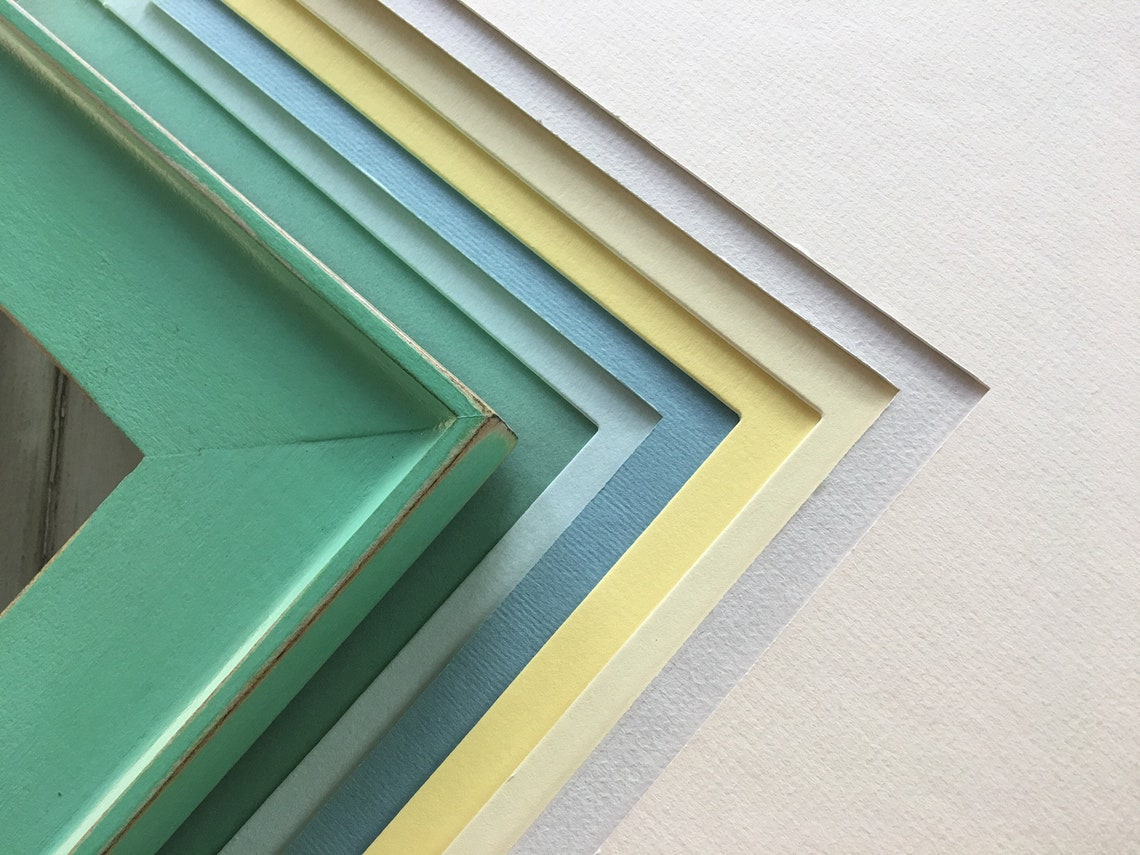 Add a Mat to Your Picture Frame ADD ON Item Mats Are - Etsy