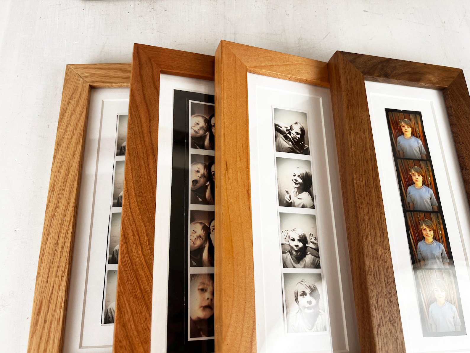 Picture Frame for PHOTO BOOTH STRIP in 1x1 Flat Style and Natural ...