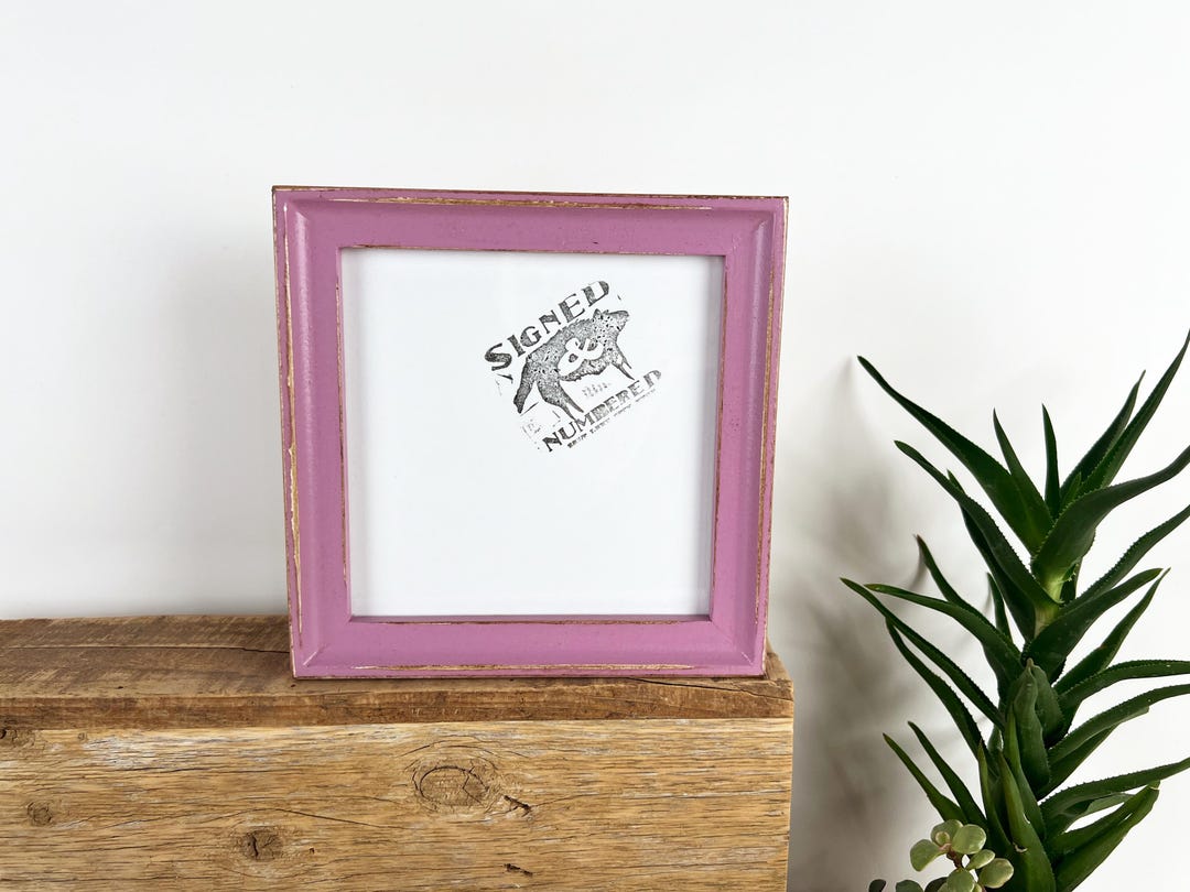 SHIPS RIGHT AWAY - 6x6 Picture Frame in Foxy Cove Style With Vintage ...