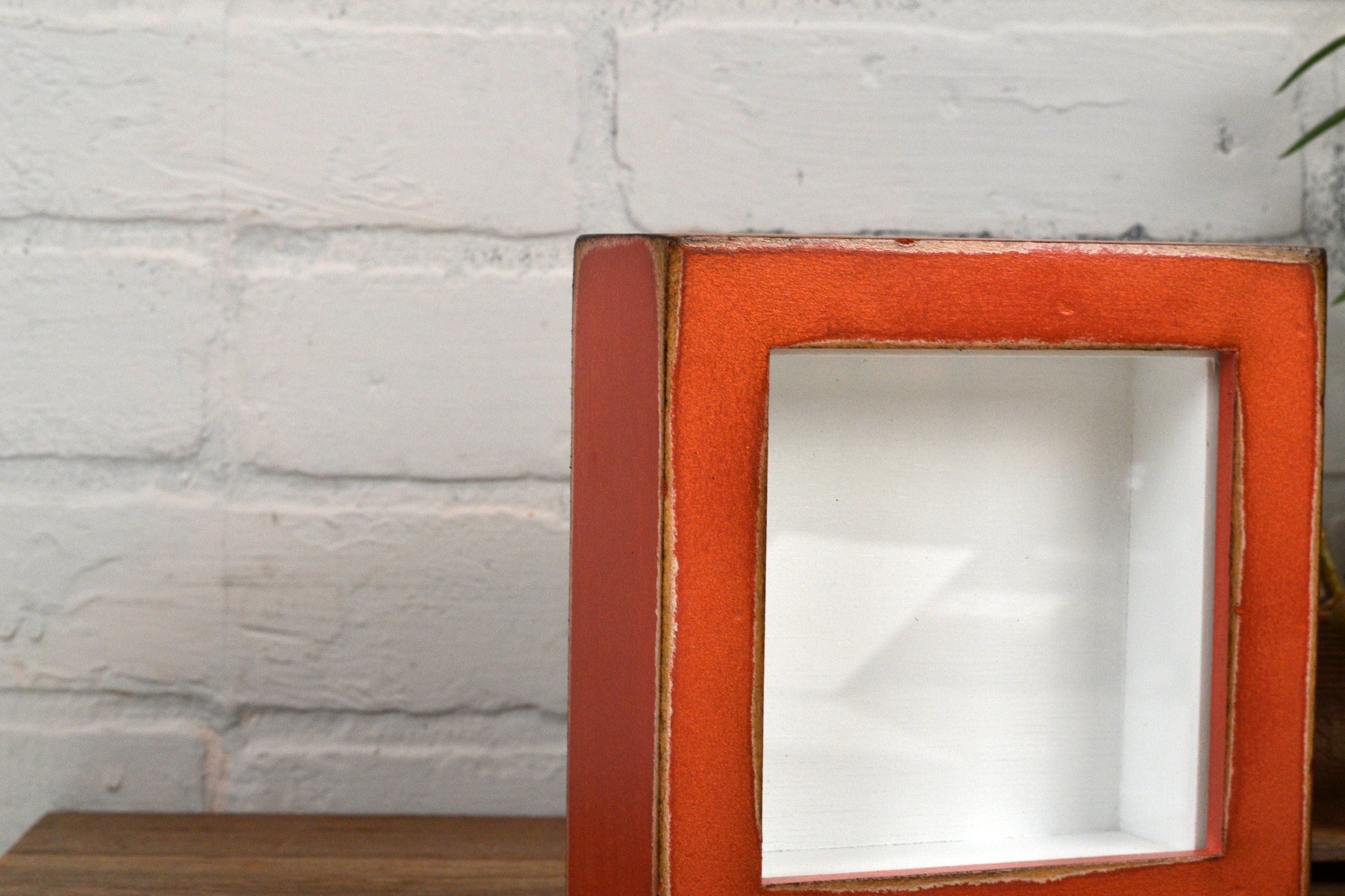 Small Shadow Box Frame - Holds up to 4.5 x 4.5 x 1.25 Deep - Vintage ...