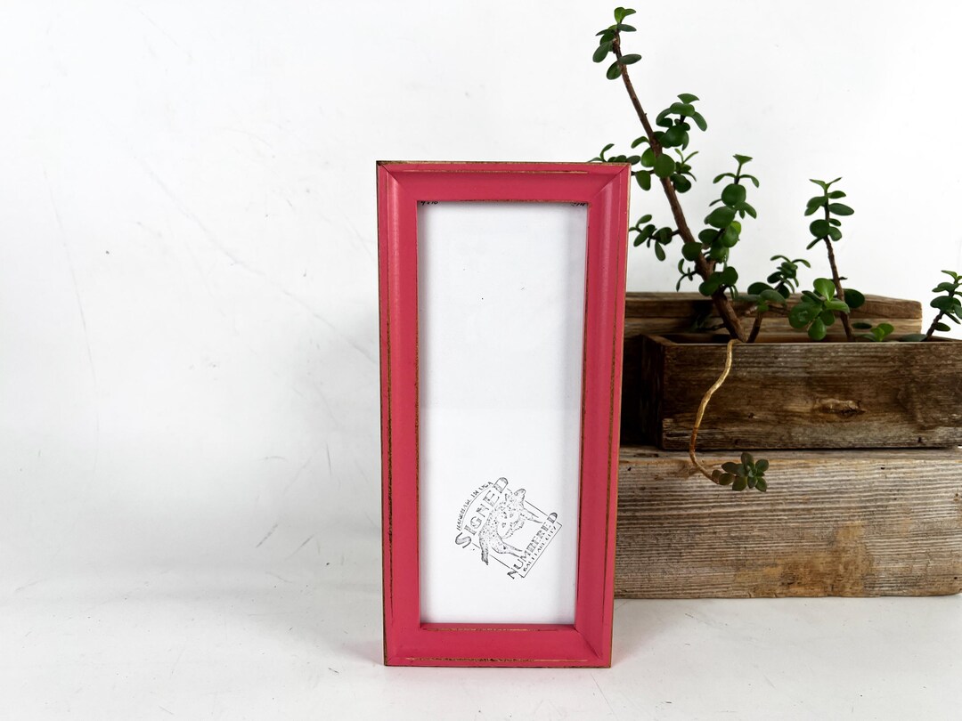SHIPS TODAY - 4x10" Picture Frame - Foxy Cove Style With Vintage Pink ...