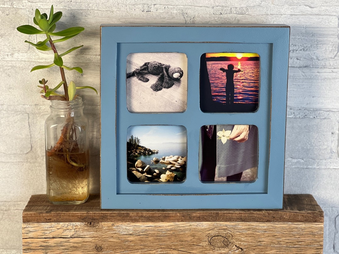 Window Pane Style Multiple Opening Frame for 3x3 up to 5x5 Photos With ...