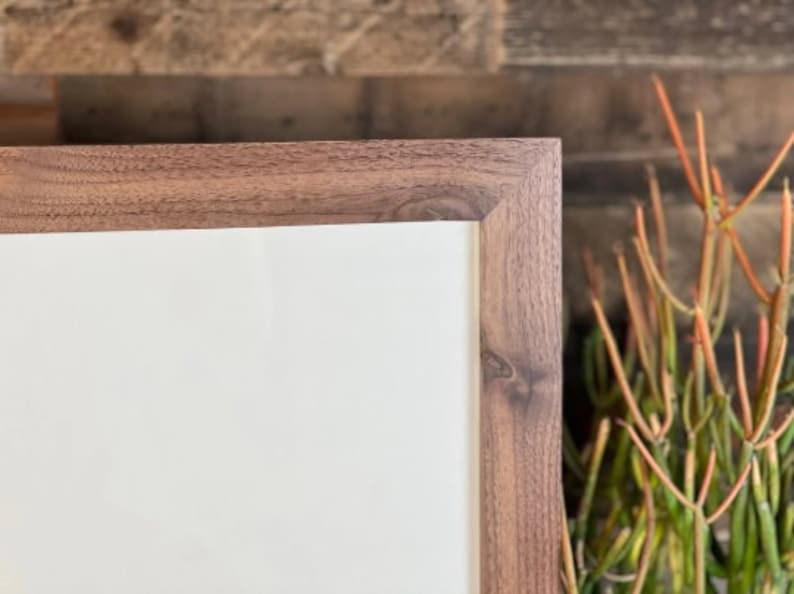 Solid Natural WALNUT Wood Picture Frame 1.5 Wide Style - Etsy