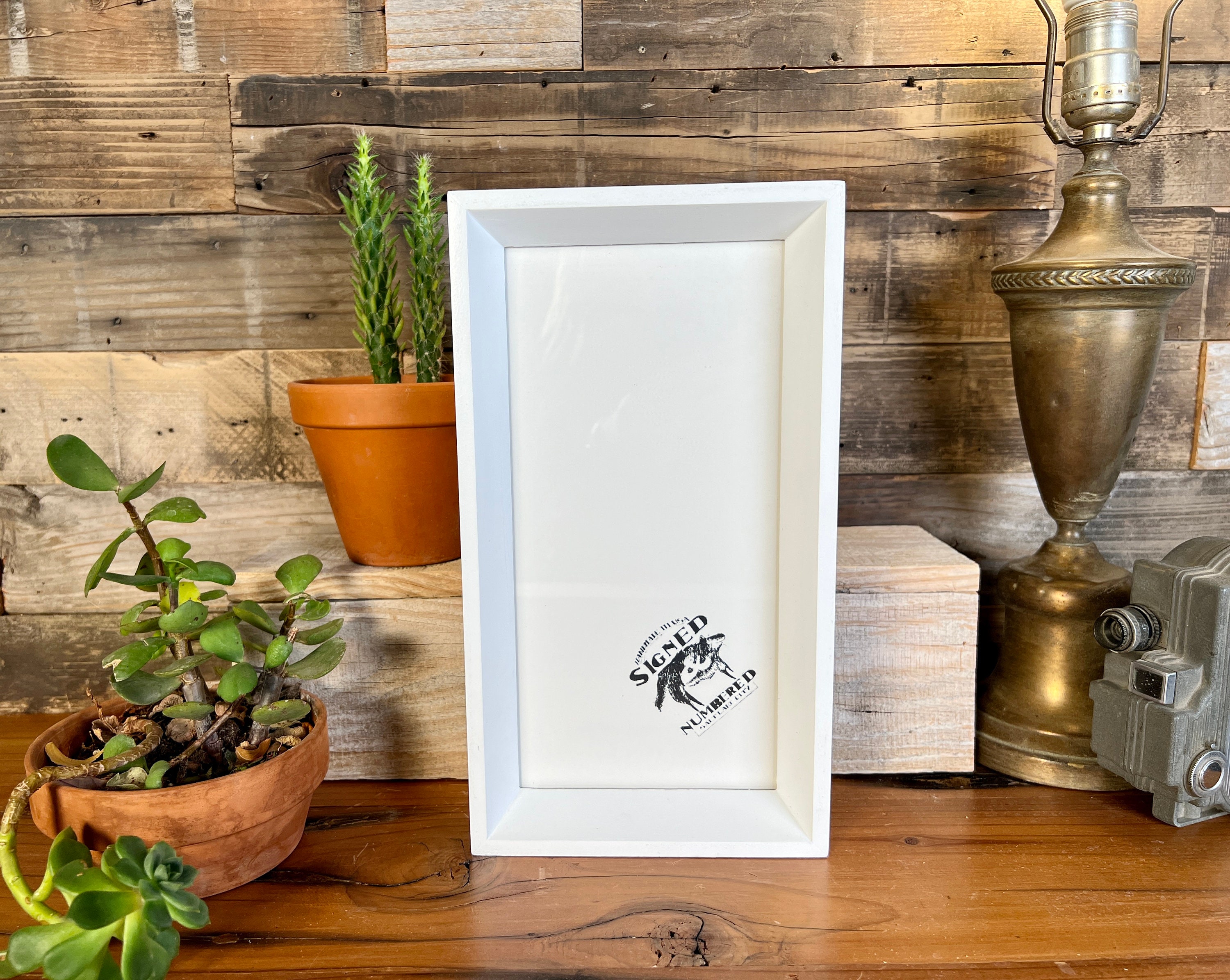 SHIPS TODAY - 5x10 Picture Frame - Park Slope Style with Solid White ...