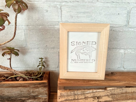 3.5x4.5 Picture Frame in Peewee Style With Solid Natural Poplar Finish in Stock Same Day Shipping Picture Frame 3.5 X 4.5 Inches Etsy New Zealand