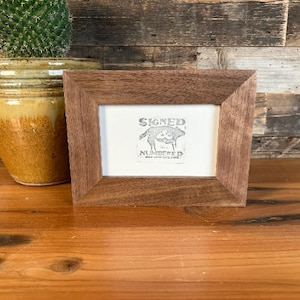 Solid Natural WALNUT Wood Picture Frame 1.5" Wide Style Choose Your ...