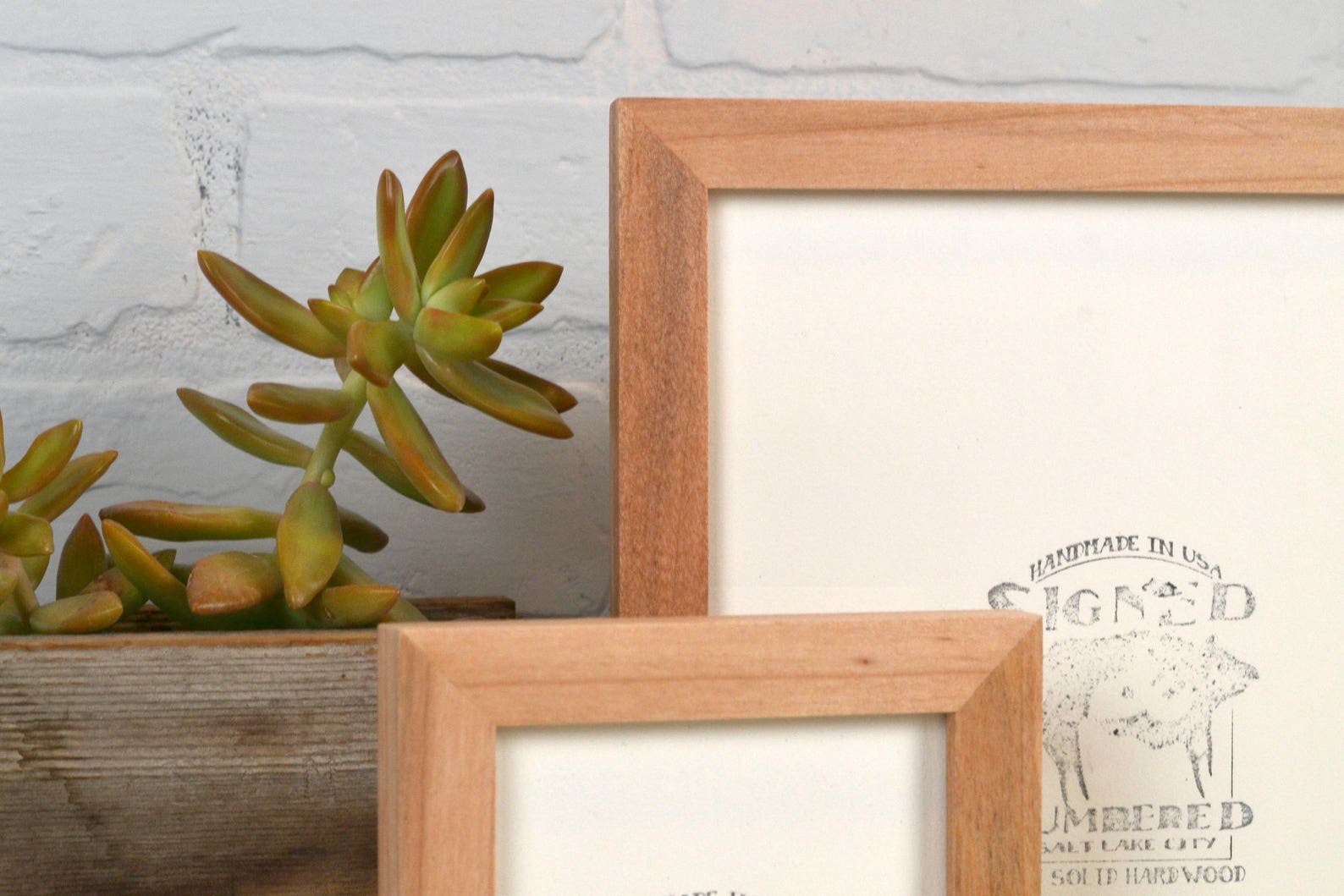 Natural WILLOW Picture Frame in Peewee Style Choose Size: 2x2 | Etsy