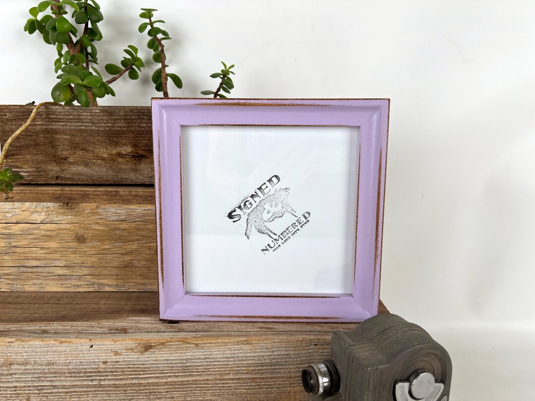 SHIPS RIGHT AWAY - 6x6 Picture Frame in Foxy Cove Style With Vintage ...