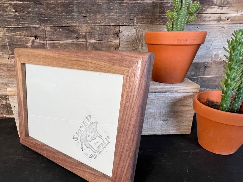 Natural Hardwood Picture Frame in 1x1 Rounded Style Choose - Etsy