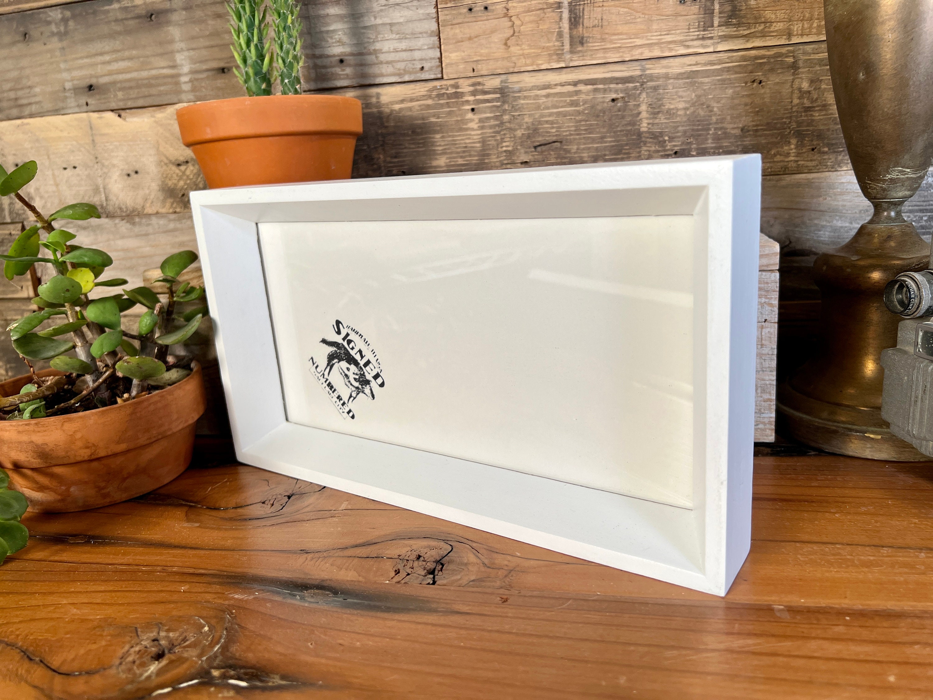 SHIPS TODAY - 5x10 Picture Frame - Park Slope Style with Solid White ...