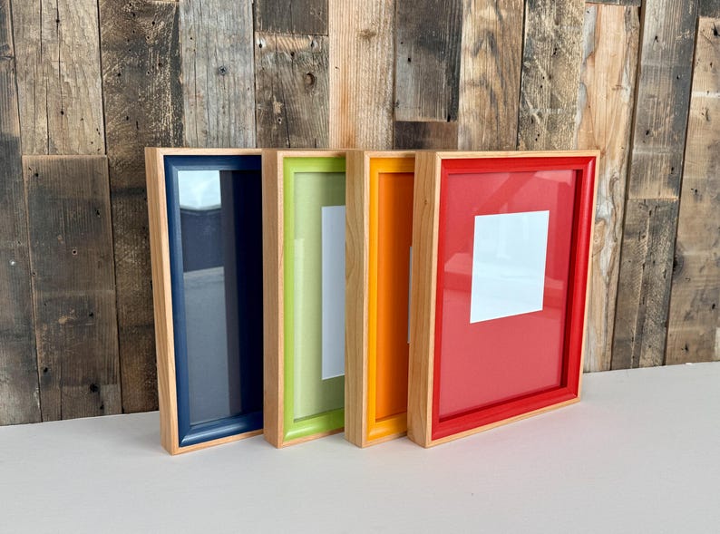 Monochrome 8x10 Inch Frame With Mat - Choose Your Photo Size & Color of ...