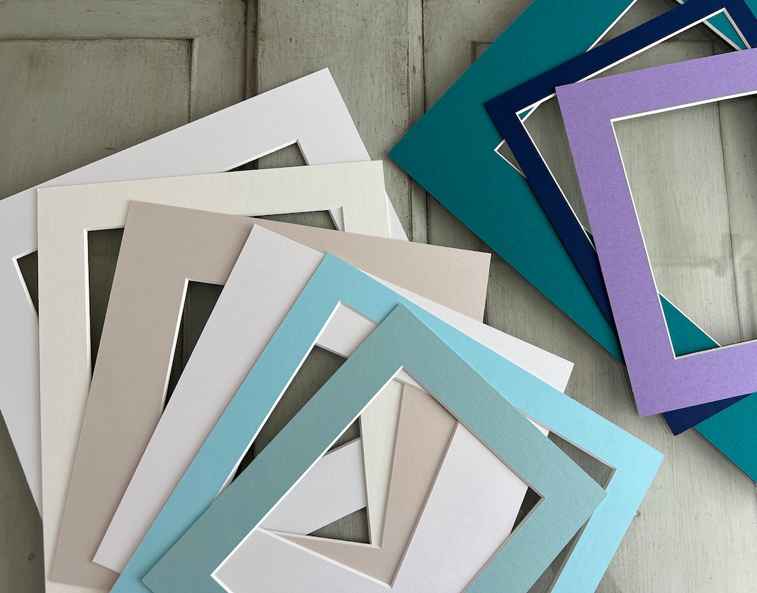 Add a Mat to Your Picture Frame - ADD ON Item - Mats Are Included at No ...