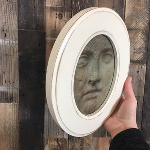 Oval Opening Double Cove Picture Frame in Size and Vintage Finish Color ...