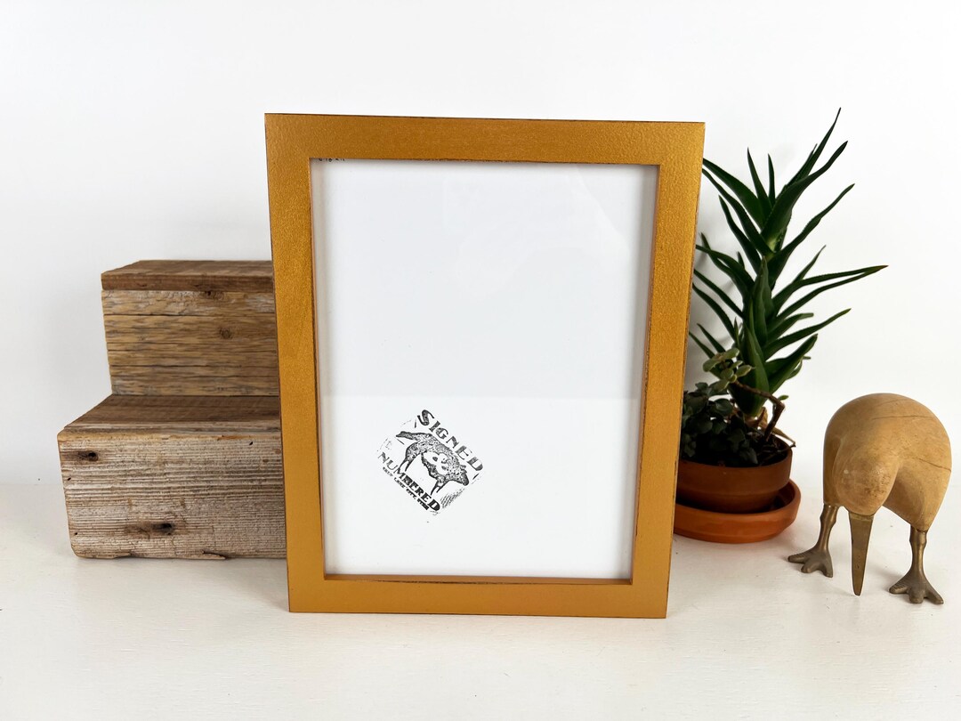 SHIPS TODAY - 8.5x11 Picture Frame - 1x1 Flat Style With Vintage New ...