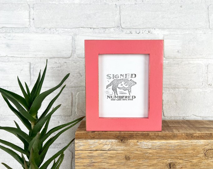 4x5 Picture Frame in 1x1 Flat Style With Vintage Rose Pink Finish - in ...