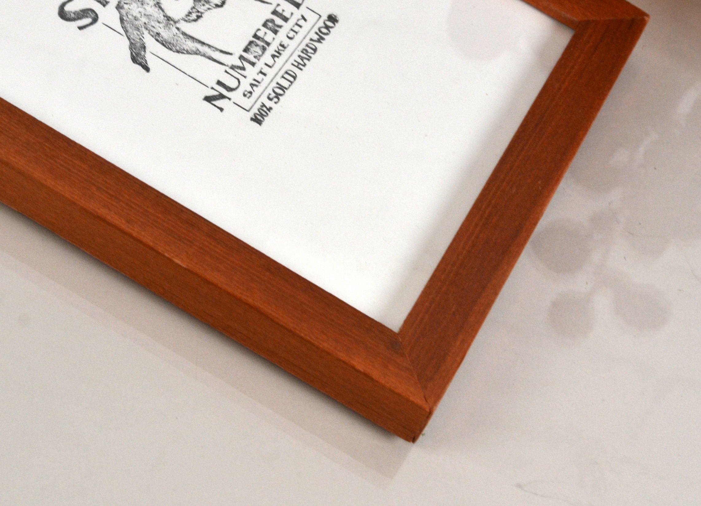 6x8 Picture Frame in Peewee Style in Solid Natural Reclaimed Redwood ...