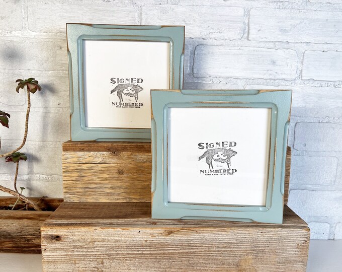 SHIPS TODAY - 6x6" Square Frame in 1x1 Shallow Bones Style With Vintage ...