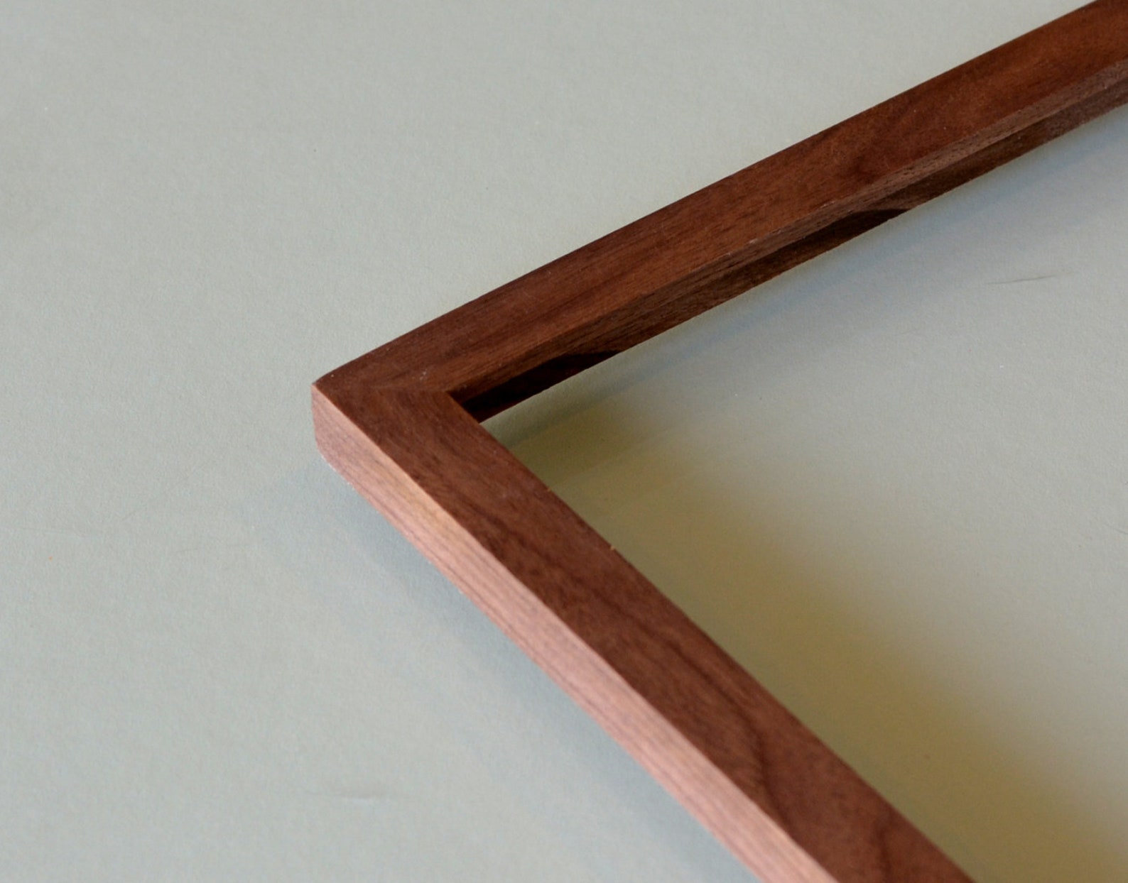 Natural WALNUT Picture Frame in Peewee Style Choose Your Size: 3x3 up ...