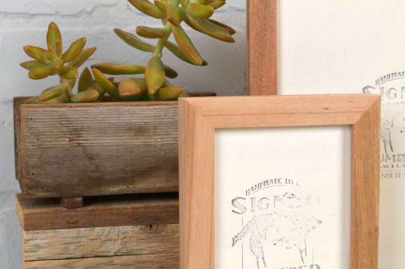 Natural WILLOW Picture Frame in Peewee Style Choose Size: 2x2 | Etsy