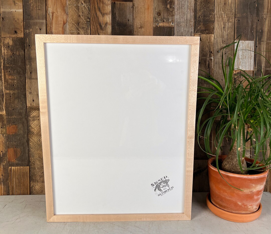 SHIPS TODAY 16x20 Picture Frame in Deep Flat Style With Solid Natural ...