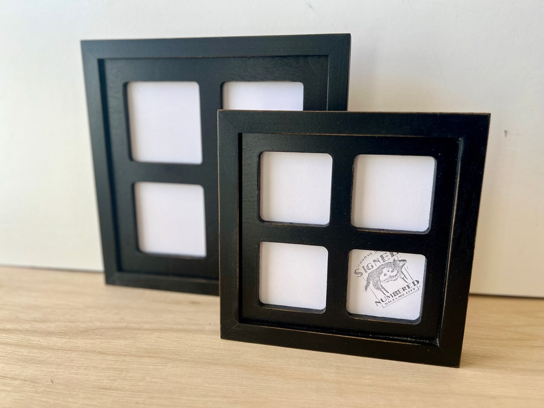 Window Pane Style Multiple Opening Frame for 3x3 up to 5x5 Photos With ...